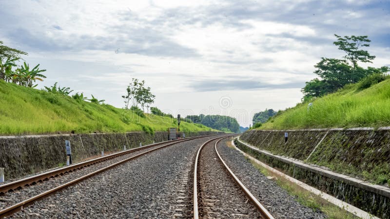 Track Railway Transportation Stock Image - Image of lane ...