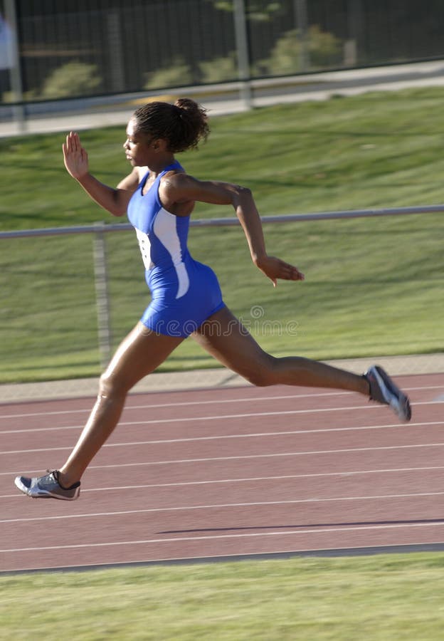 Track Runner stock photo. Image of line, vertical, stretch - 6834702