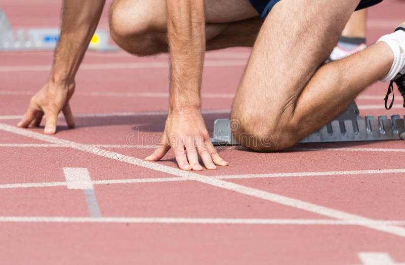 Runner stock image. Image of sport, athletic, meadow, action - 5919817