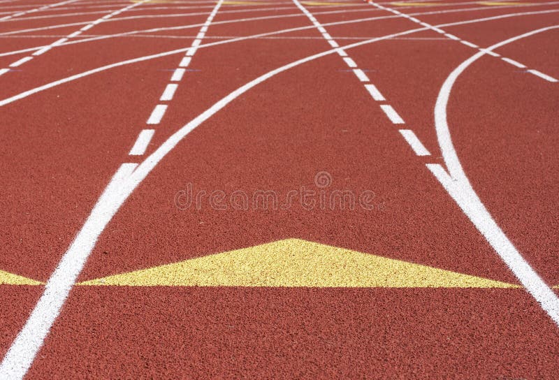 Track & Field Lanes 1 through 8 Stock Image - Image of white, high: 677681