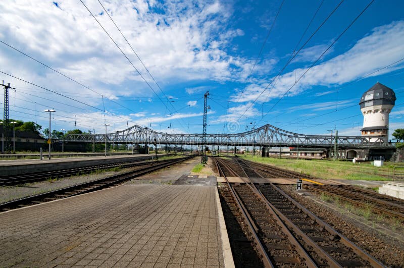 Track, Sky, Transport, Landmark Stock Photo - Image of tree, bridge ...