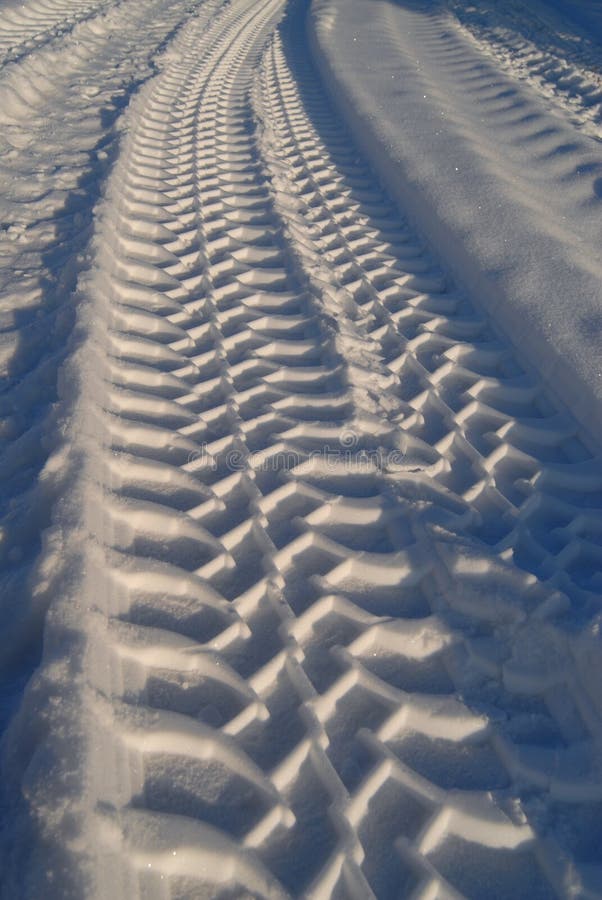 Track on snow stock image. Image of distant, exploration - 7846017