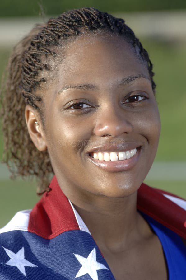 Track Runner stock photo. Image of line, vertical, stretch - 6834702