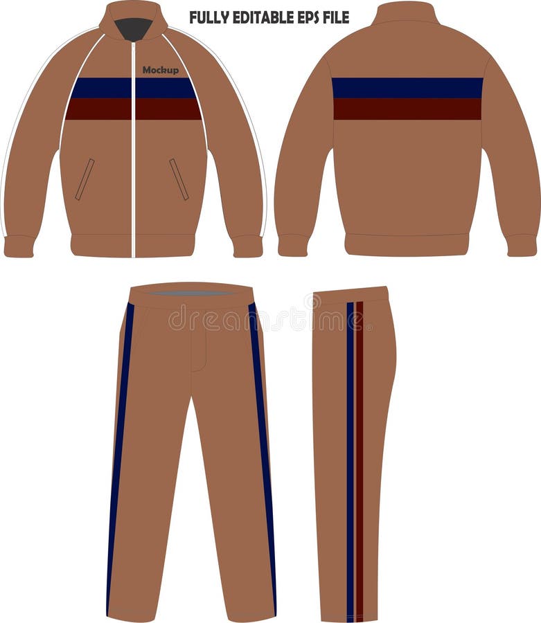 Track Suit Mock Ups Templates Illustration Vector Stock Vector ...