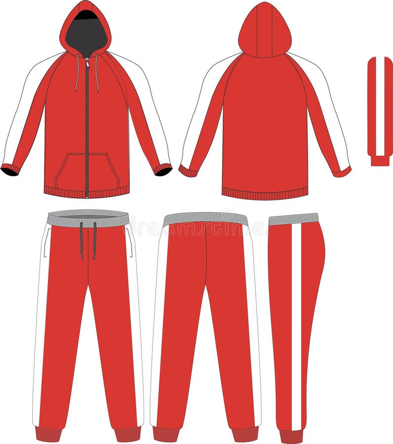 Track Suit Mock Ups Templates Vectors Stock Vector - Illustration of ...