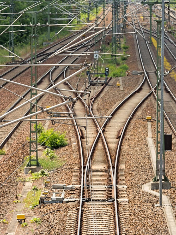 Overhead Lines and Railway Tracks Stock Image - Image of lines, concept ... Overhead Lines and Railway Tracks Stock Image - Image of lines, concept ...