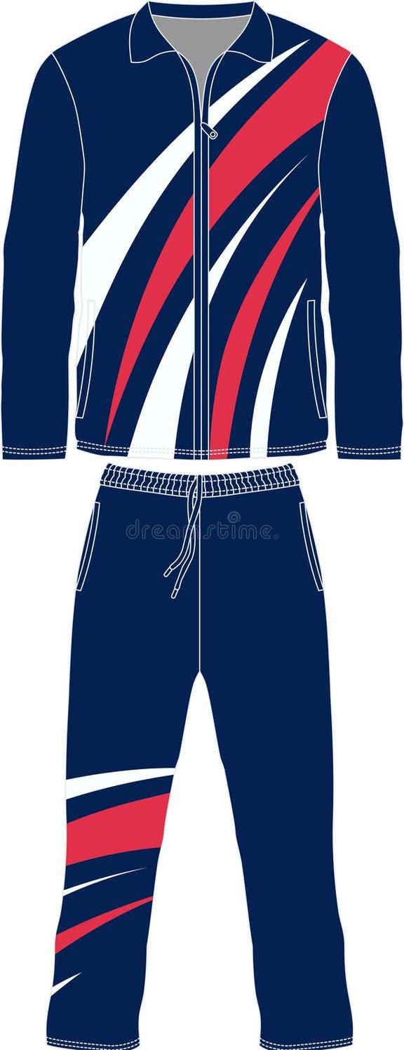 Track Top Track Suit Mock Up Templates Vector Stock Vector ...