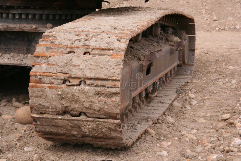 Track of a trackhoe stock image. Image of fierce, equipment - 5267479