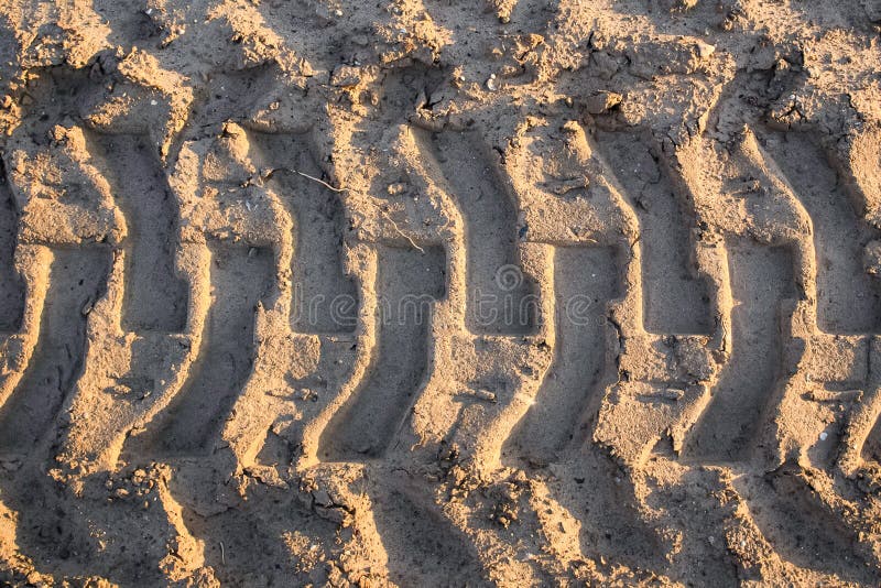 The Track of Tractor Tracks Stock Image - Image of drive, abstract ...