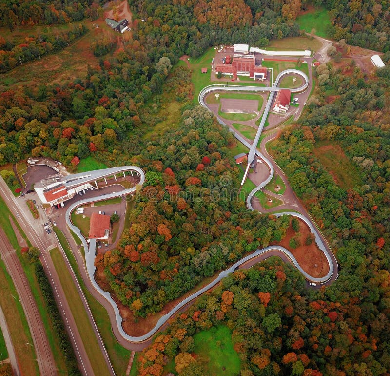 Track for Training in Bobsled Stock Image - Image of sport, sigulda ...