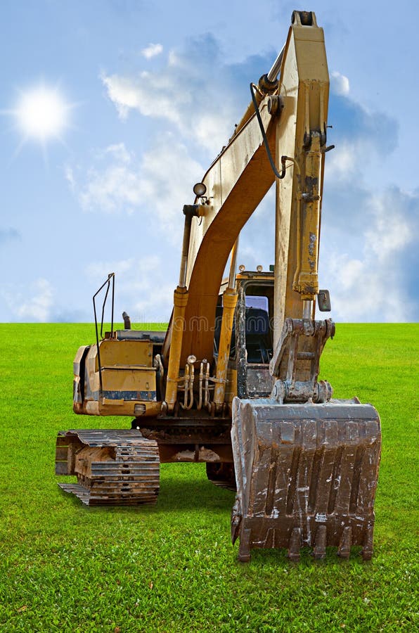 Track-type Loader Bulldozer Excavator At Work Stock Photo - Image of ...