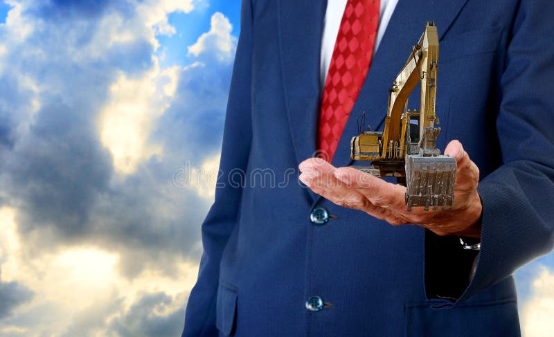 Track-type Loader Excavator Machine on Hand Stock Photo - Image of ...