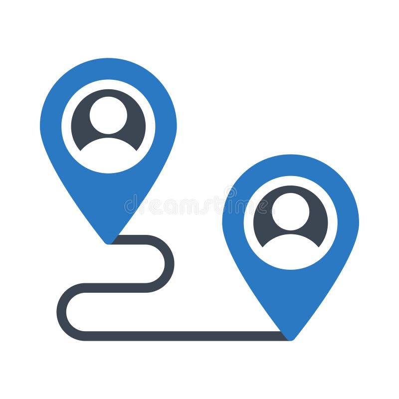 Track Glyph Colour Vector Icon Stock Vector - Illustration of path ...