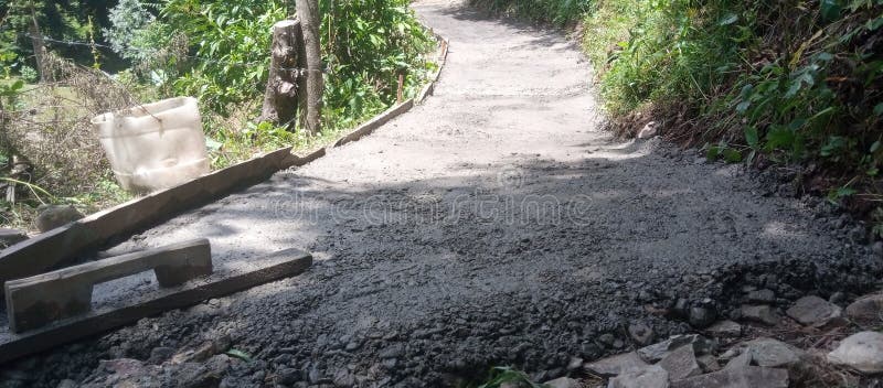 Track Village Track Green Land Road Easy Make Beautiful Stock Image ...