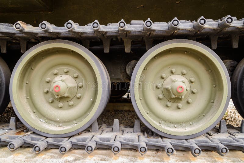 Track and wheels stock image. Image of weapon, obsolete - 42785405