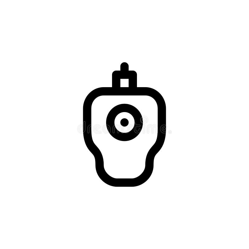 Trackball Vector Icon. Computer Component Icon Outline Style. Perfect ...
