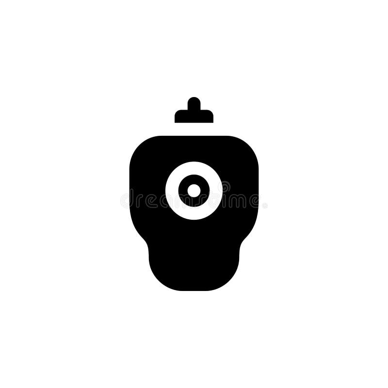 Trackball Vector Icon. Computer Component Icon Solid Style. Perfect Use ...