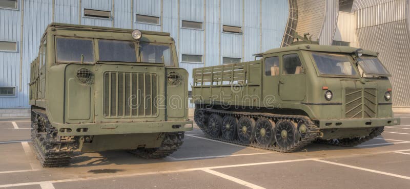 Tracked artillery tractor stock image. Image of chinese - 36340723