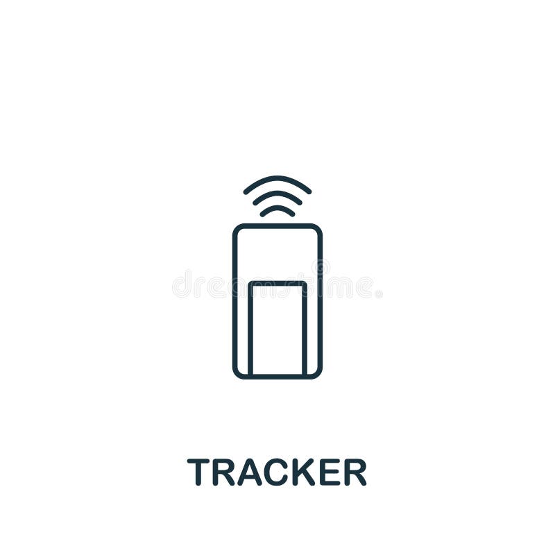 Tracker Icon. Line Simple Icon for Templates, Web Design and ...
