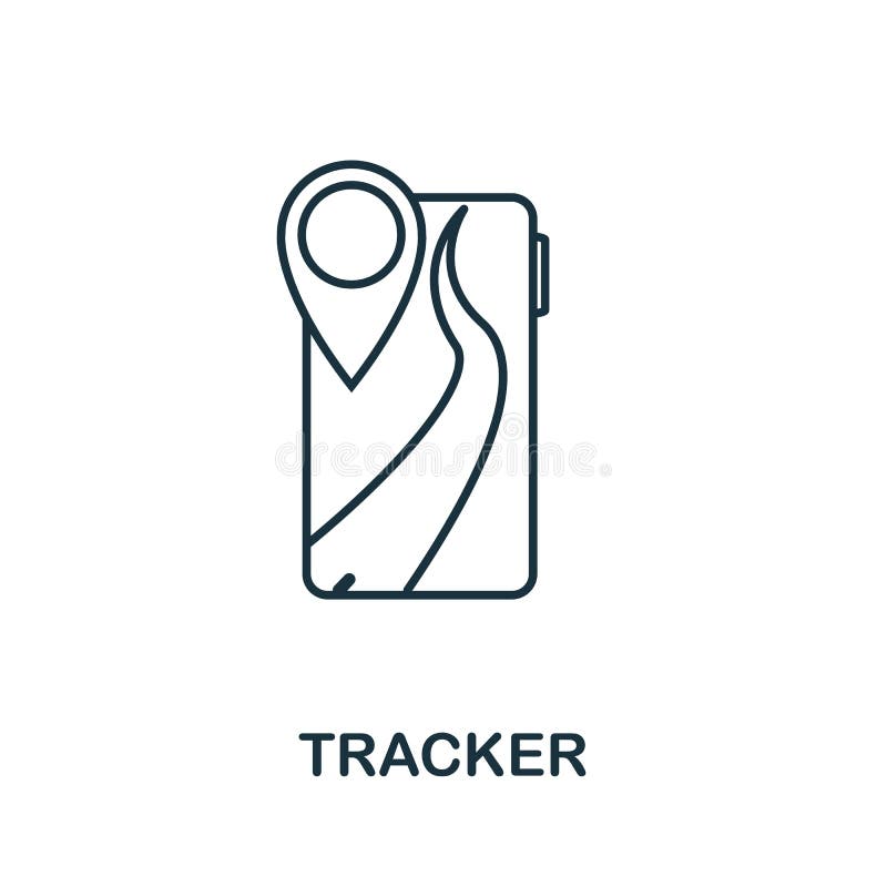 Tracker Icon. Simple Element from Technology Collection. Line Tracker ...
