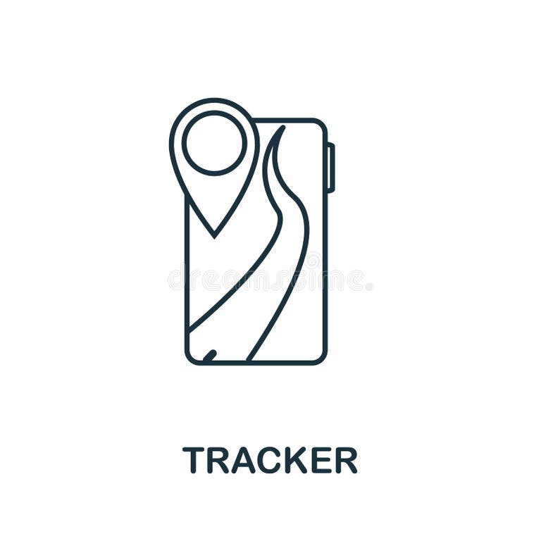 Tracker Icon. Simple Element from Technology Collection. Line Tracker ...