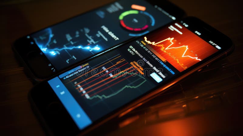 Tracker internet data stock illustration. Illustration of consumption ...
