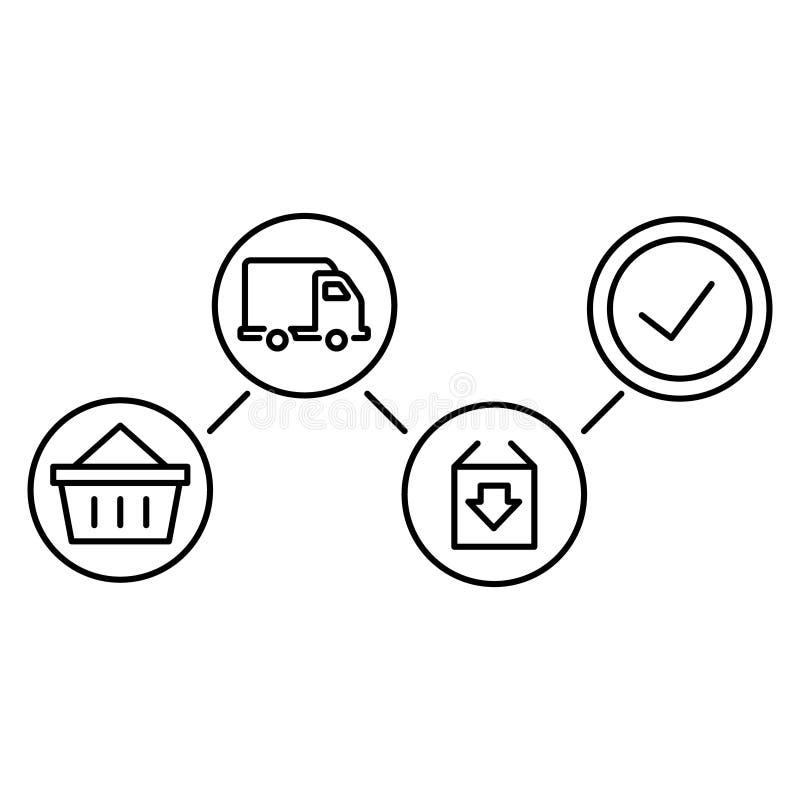 Tracking Assets. Delivery Tracking Icon Stock Illustration ...