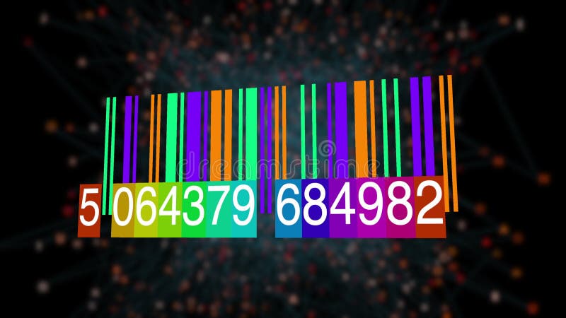 Digital Barcode Numbers Data Scanning Information Background Stock ...