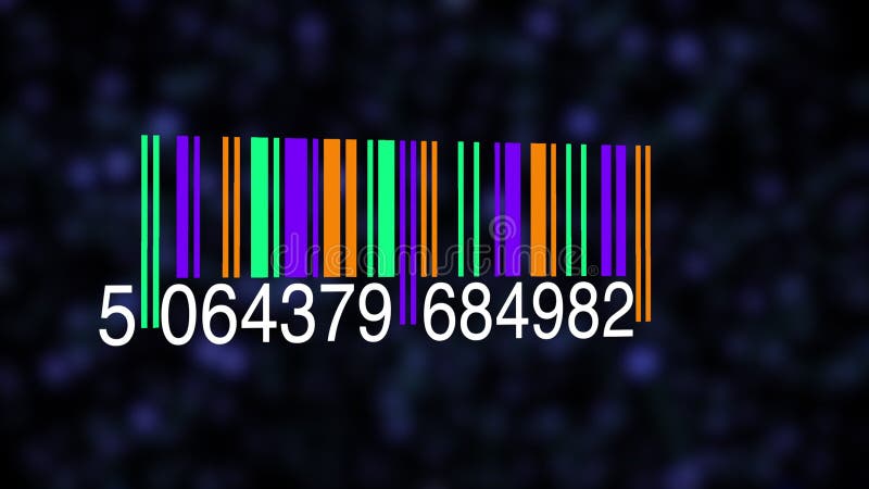 Digital Barcode Numbers Data Scanning Information Background Stock ...