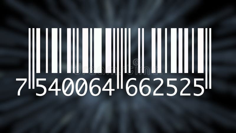 Digital Barcode Numbers Data Scanning Information Background Stock ...