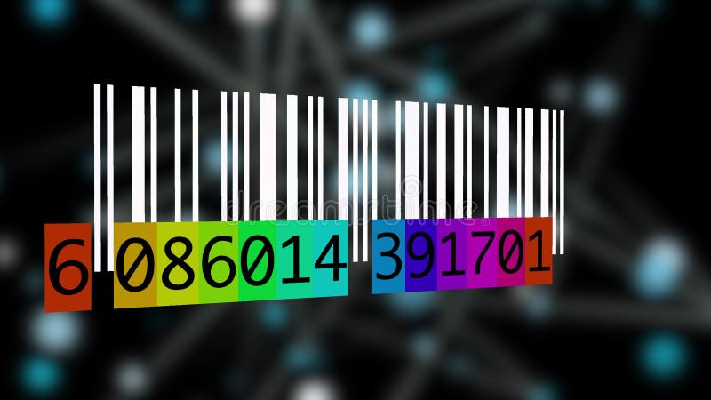 Digital Barcode Numbers Data Scanning Information Background Stock ...