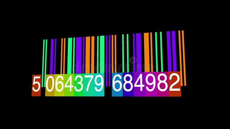 Digital Barcode Numbers Data Scanning Information Background Stock ...