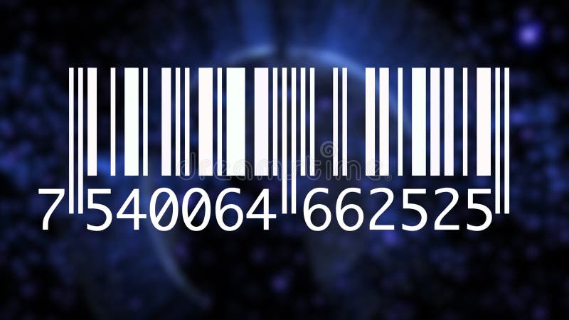 Digital Barcode Numbers Data Scanning Information Background Stock ...