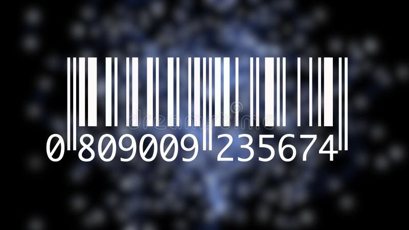 Digital Barcode Numbers Data Scanning Information Background Stock ...