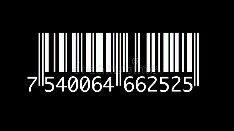 Digital Barcode Numbers Data Scanning Information Background Stock ...