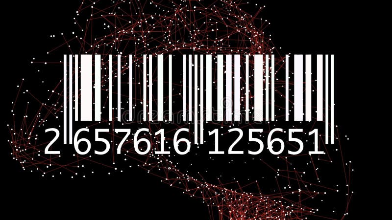 Digital Barcode Numbers Data Scanning Information Background Stock ...