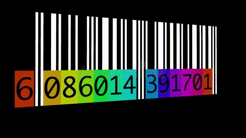 Digital Barcode Numbers Data Scanning Information Background Stock ...