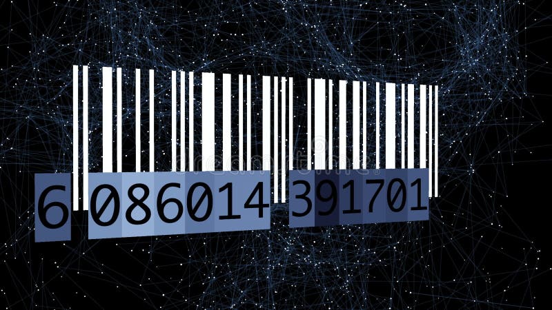 Digital Barcode Numbers Data Scanning Information Background Stock ...
