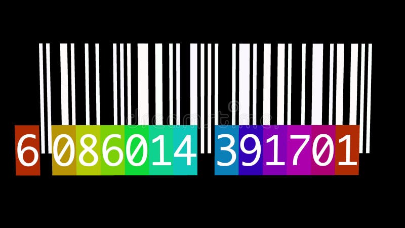 Digital Barcode Numbers Data Scanning Information Background Stock ...