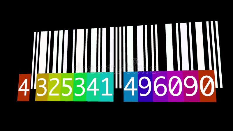 Tracking Bar Code Identification Sticker Label Barcodes Number Motion ...