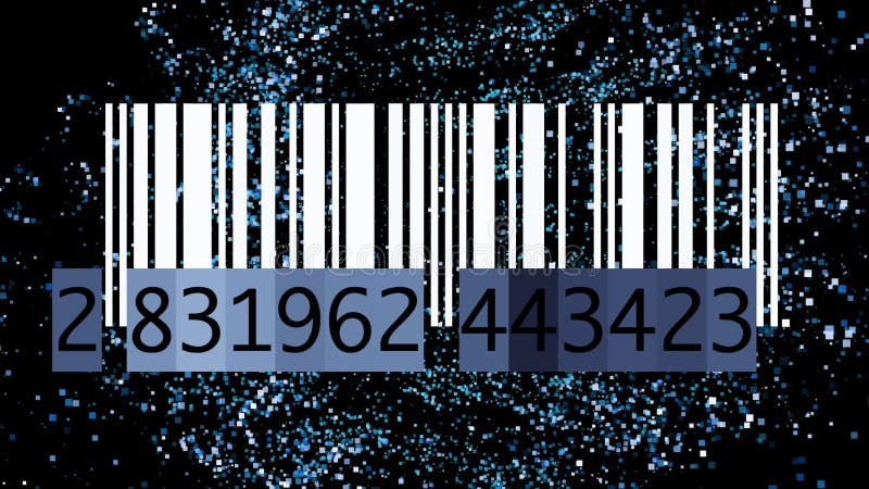Tracking Bar Code Identification Sticker Label Barcodes Number Motion Graphic Stock Footage ...