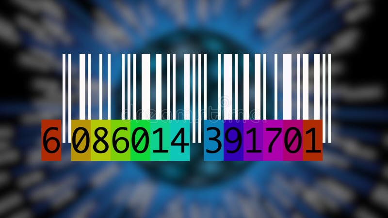 Tracking Bar Code Identification Sticker Label Barcodes Number Motion Graphic Stock Footage ...