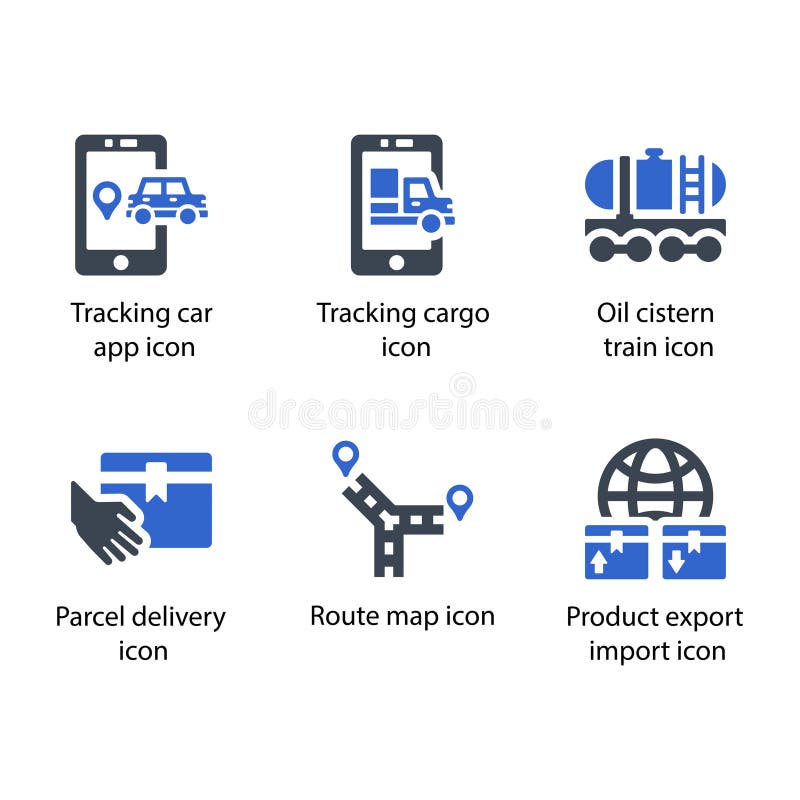 Tracking Car App, Tracking Cargo, Oil Cistern Train, Parcel Delivery ...