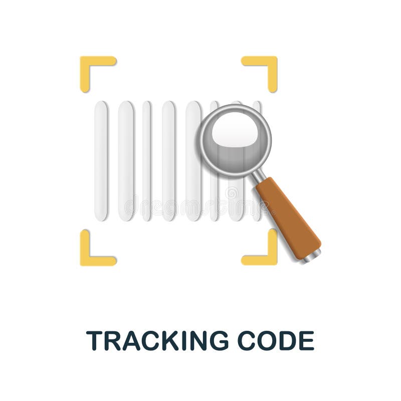 Tracking Code Icon. 3d Illustration from E-commerce Collection Stock ...