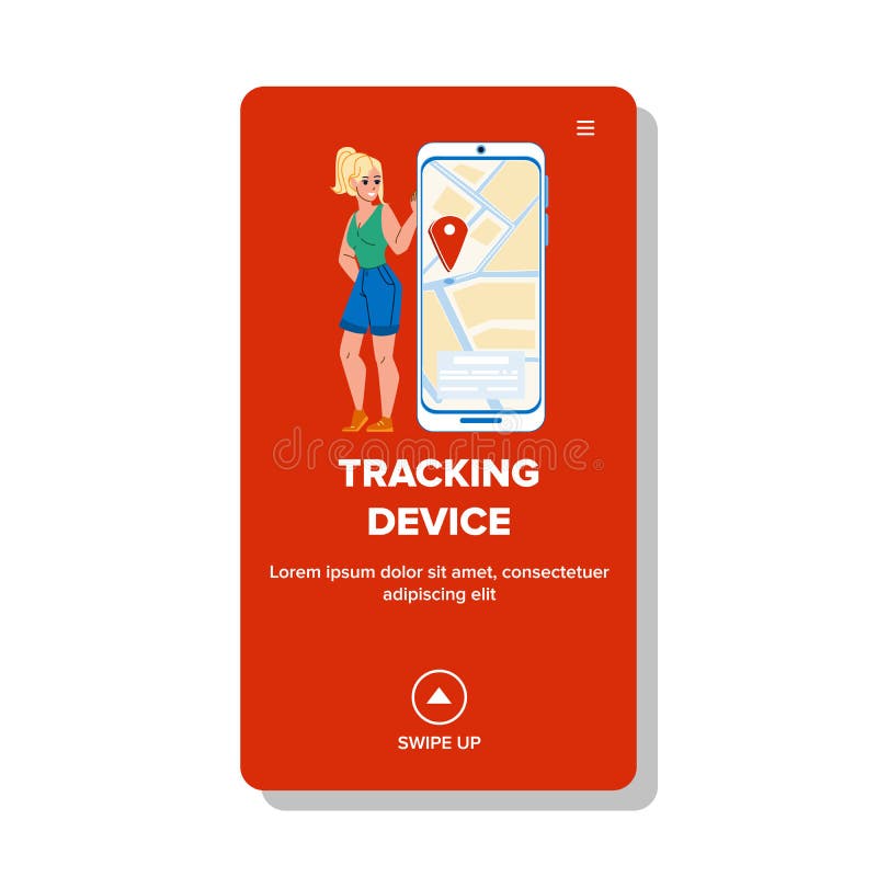 Tracking device vector stock vector. Illustration of fitness - 239429565