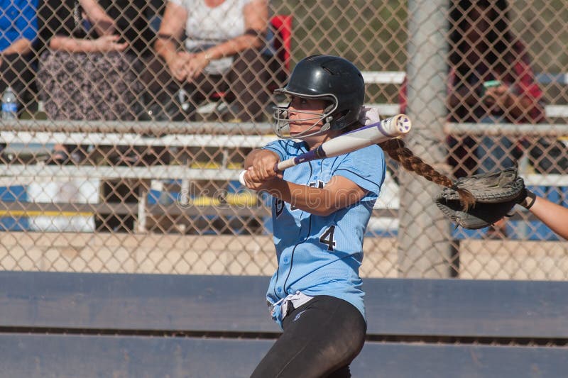 Tracking the fly ball stock photo. Image of hitting, batting - 53520822