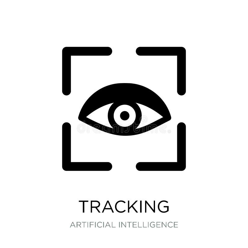 Tracking Icon in Trendy Design Style. Tracking Icon Isolated on White ...