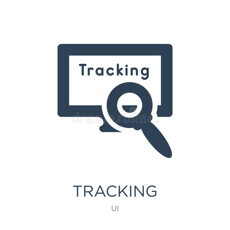 Tracking Icon in Trendy Design Style. Tracking Icon Isolated on White ...