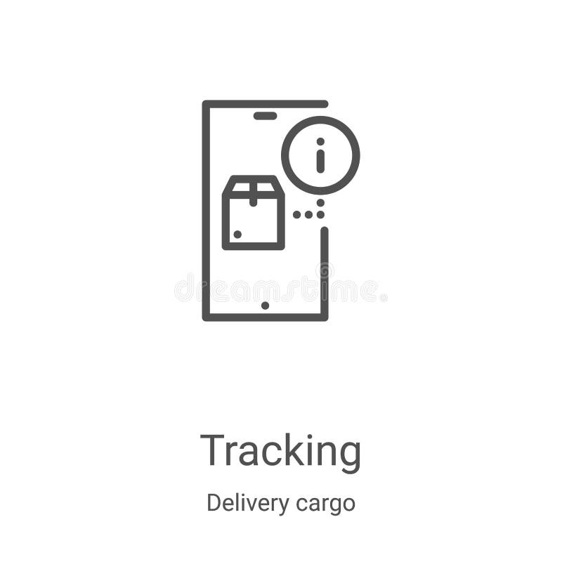 Tracking Icon Vector from Delivery Cargo Collection. Thin Line Tracking ...