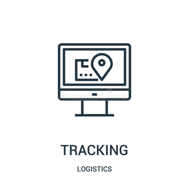 Tracking Icon Vector from Delivery Cargo Collection. Thin Line Tracking ...